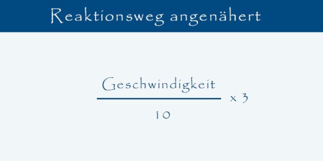 Bremsweg beim Auto richtig berechnen: Mit dieser Formel geht es