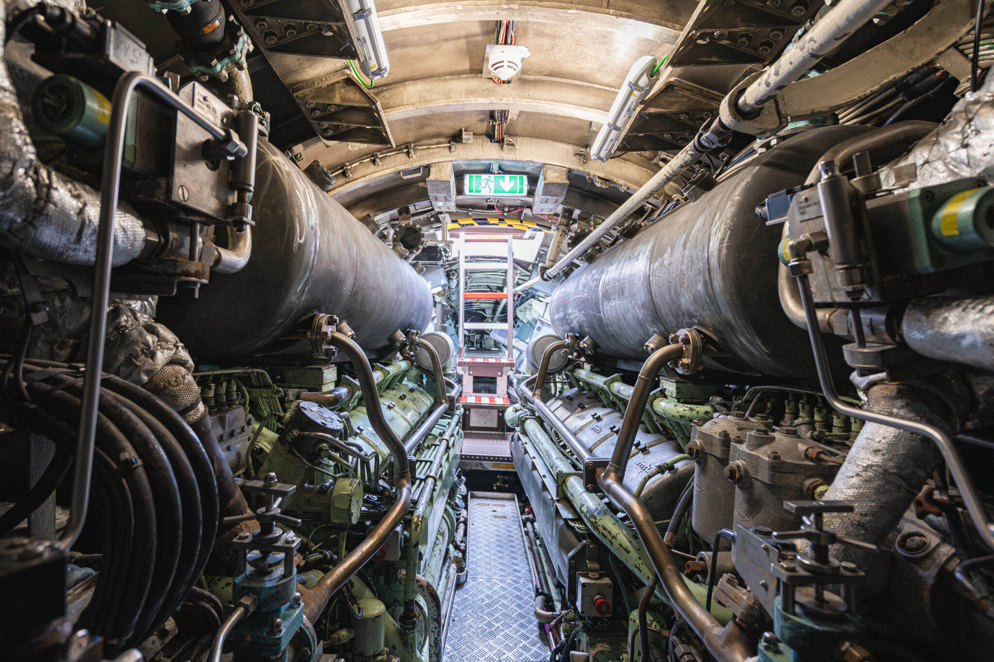 U-Boot U17 im Museum: Luke auf und ab in den Maschinenraum