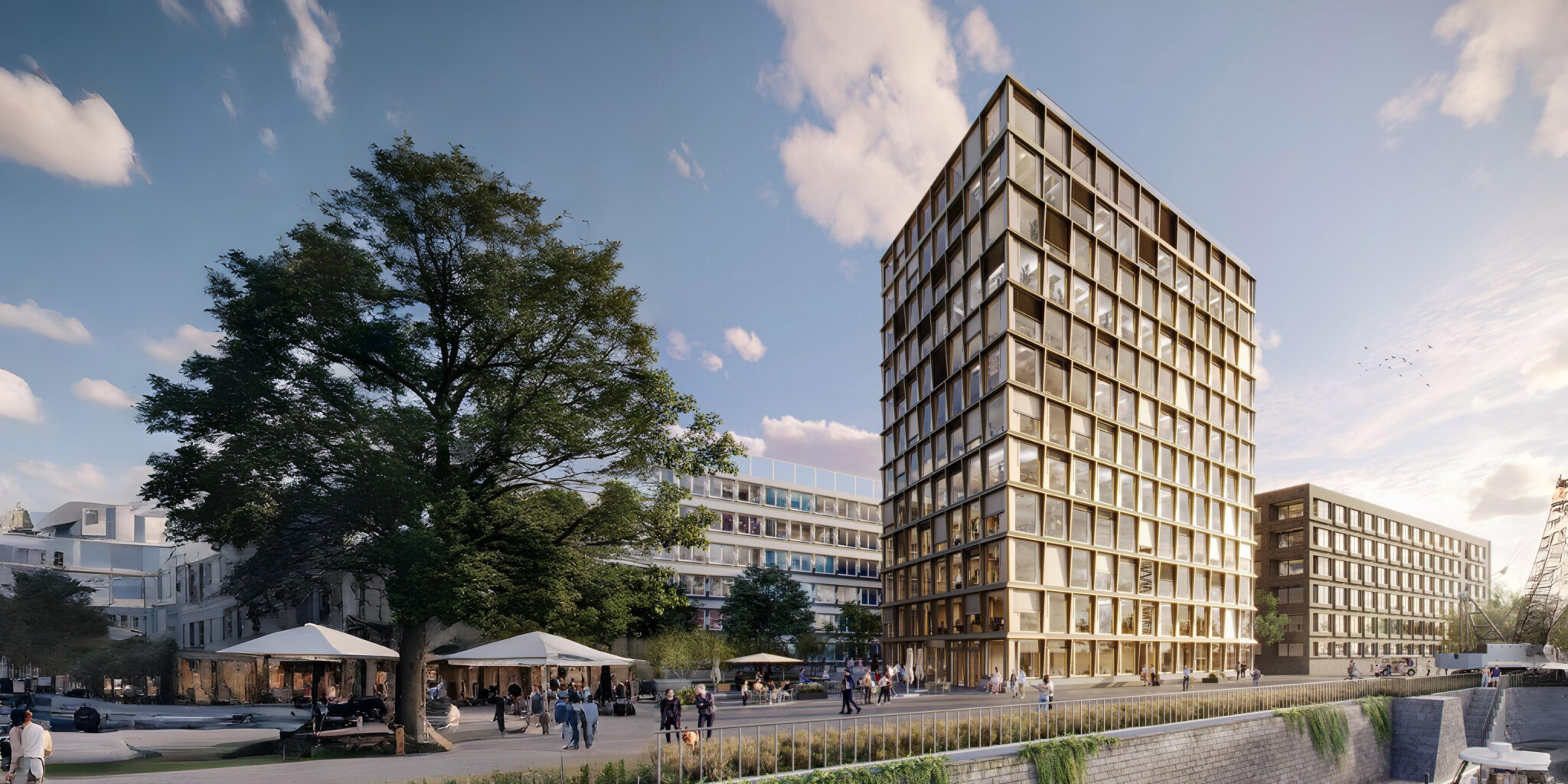 Timber Peak: So entsteht das erste Holz-Hybrid-Hochhaus in Mainz