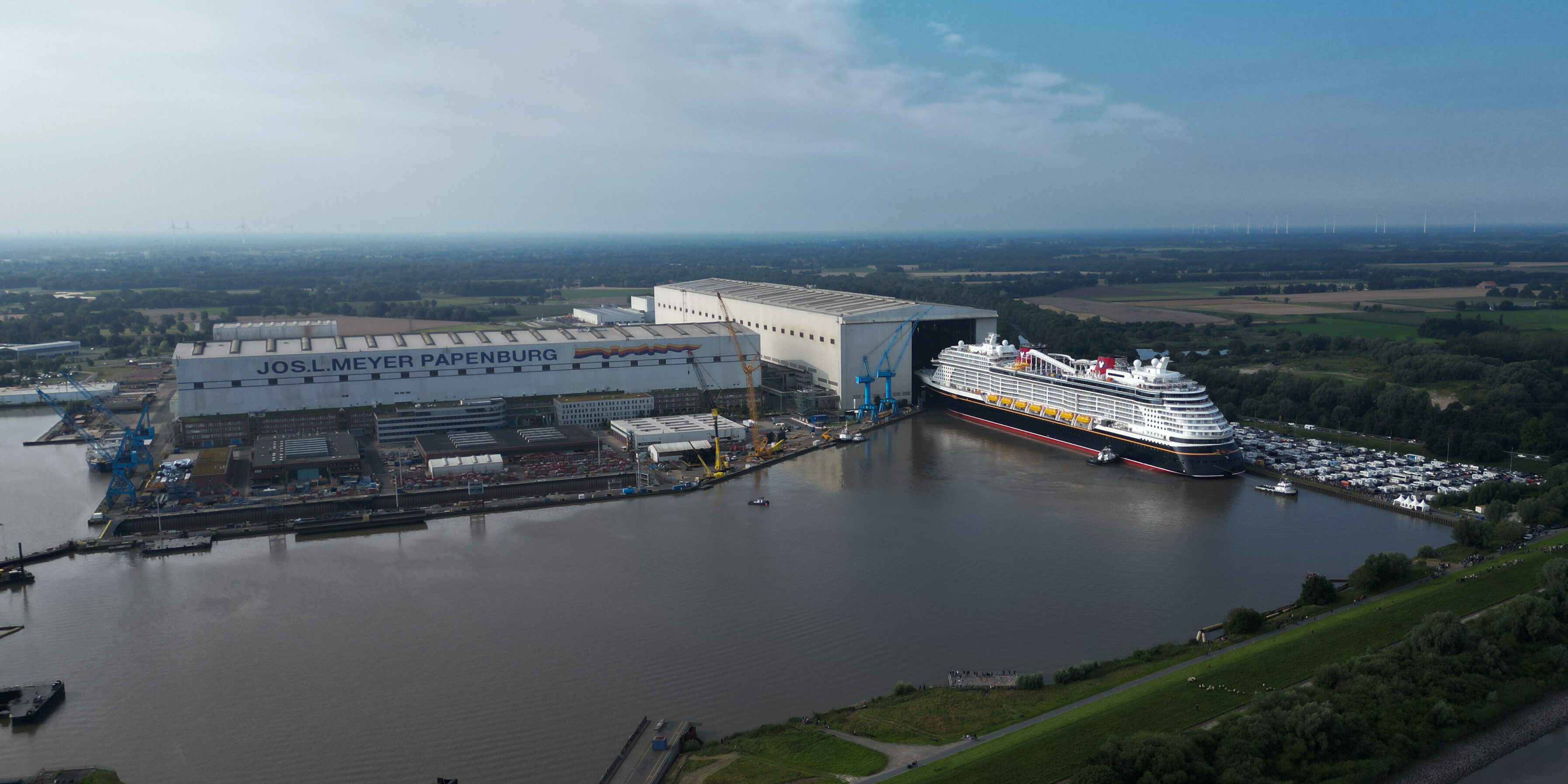 Meyer Werft: Erster Blick auf das Kreuzfahrtschiff „Disney Destiny“